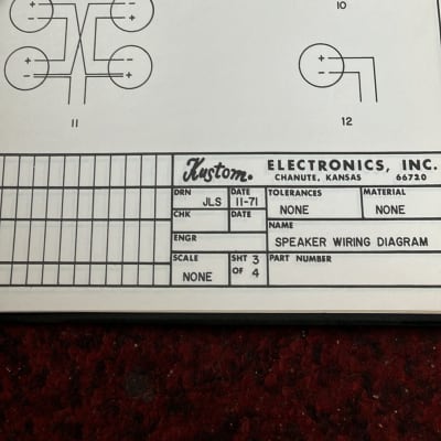 Kustom Amplifier 1971 Service Manual Schematics Full Line | Reverb
