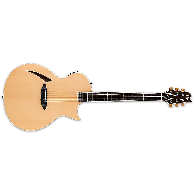 ESP LTD TL-6 Natural Thinline Acoustic-Electric Guitar TL6 TL | Reverb