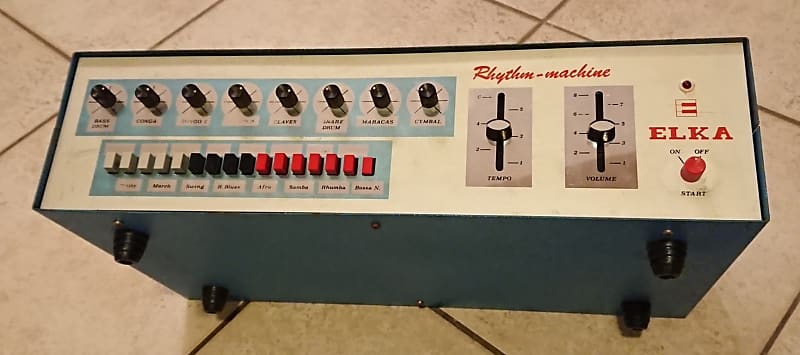 ELKA RHYTHM MACHINE Analog Vintage Italian Drum machine '70s | Reverb