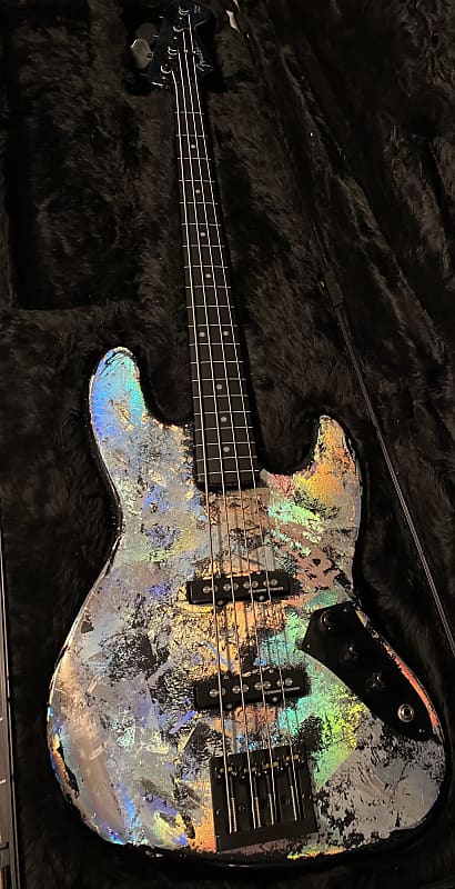 Holoflash fretless J Bass parts build | Reverb