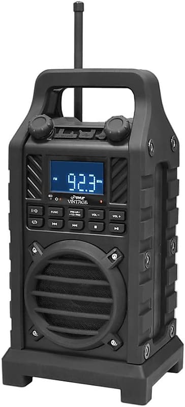 Pyle PWPBT250BK Rugged and Portable Bluetooth Speaker with FM | Reverb