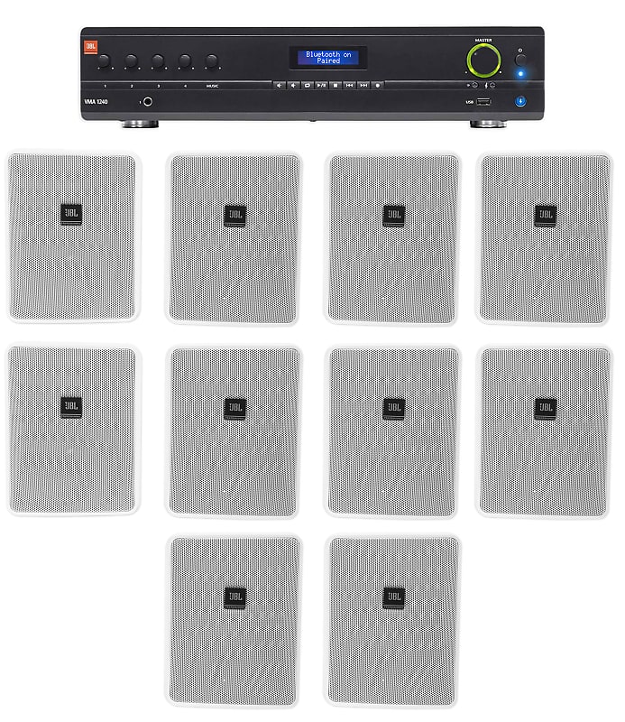 JBL VMA1240 Commercial/Restaurant 240W 70v Amplifier+10) JBL | Reverb