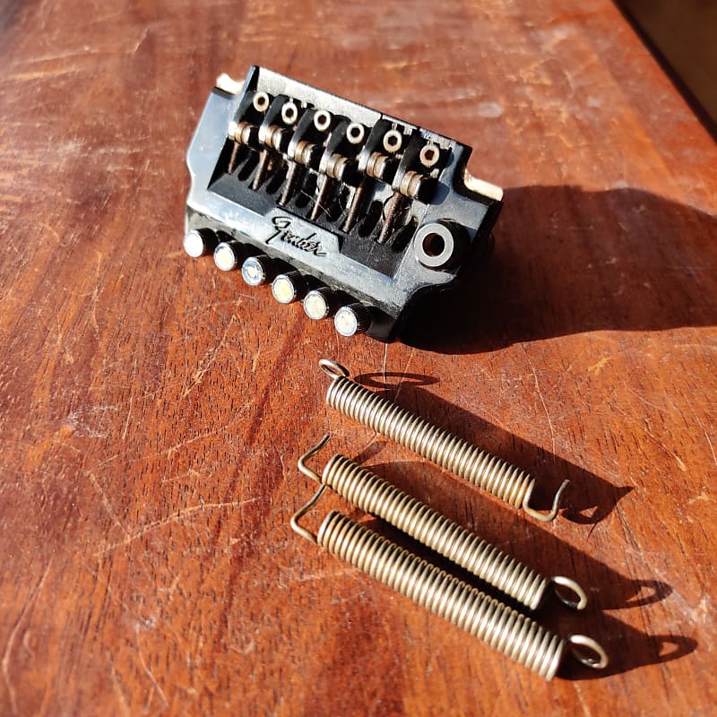 1985 Fender Contemporary Strat Bridge Black | Reverb