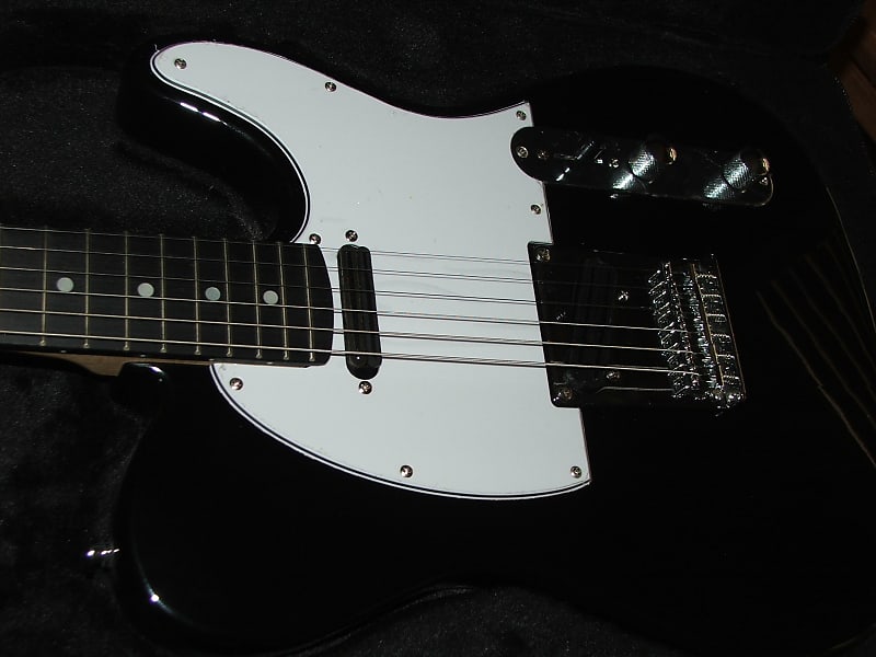 Tele Style Black Electric Guitar.upgraded Artec hot rail | Reverb