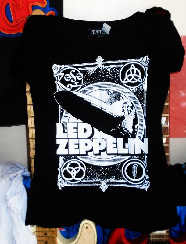 led zeppelin 1st LP zoso logo official new S teen girl tee - | Reverb
