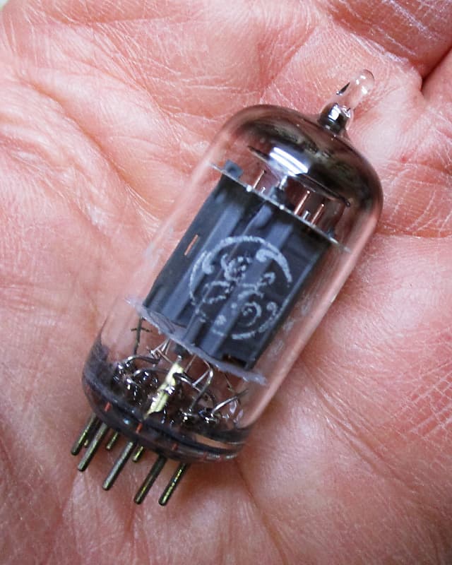 GE 12AX7 1954 long gray plates used tested | Reverb