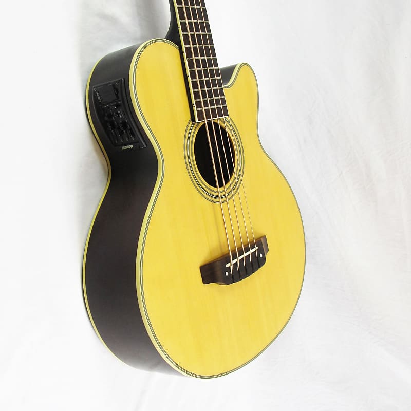 Washburn AB35 5-String Acoustic-Electric Bass Natural W/ Case | Reverb