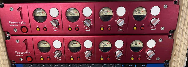 Focusrite Quad red 1 mic pres 2002 - Red (1)unit only. 2 | Reverb