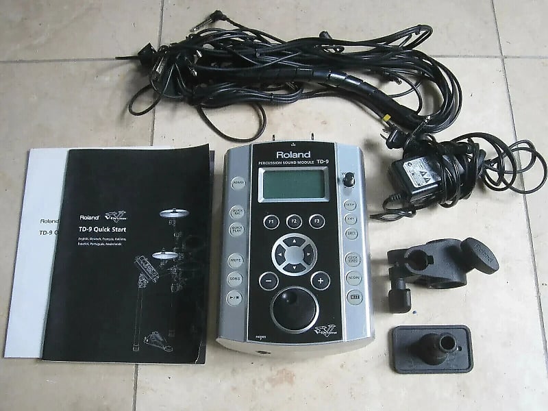 Roland TD-9 V-Drums Sound Drum Module w/Mount, Power Supply & | Reverb