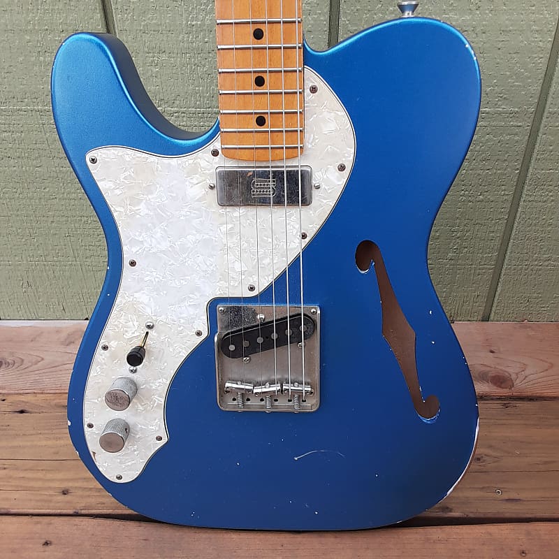 MJT Telecaster Thinline - Nitro 6.2lbs Lefty Left Handed | Reverb