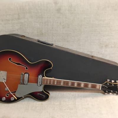Vintage 1960's Welson DS-2T Electric Hollowbody Guitar + Case | Reverb