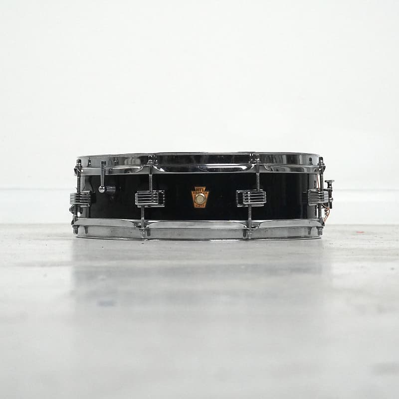 WFL 14" x 4" Black Snare Drum 1960s | Reverb