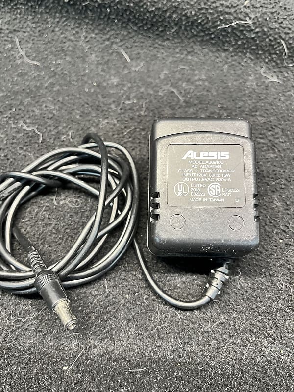 Alesis A30910C AC adapter, authentic, Barrel style, Midiverbs | Reverb
