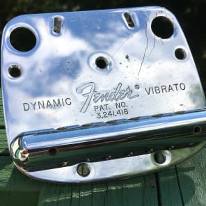 1967 1968 1969 Fender USA Mustang tremolo/vibrato bridge | Reverb