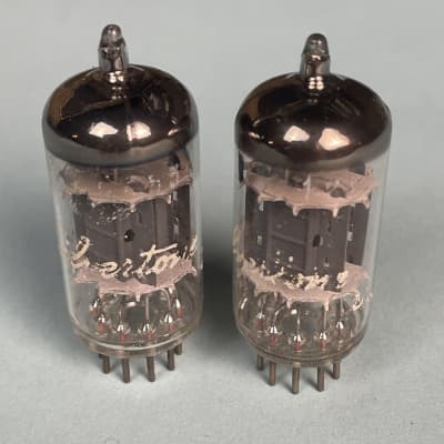 PAIR Amperex ECC83 12ax7 tubes Holland 1965 Silvertone | Reverb
