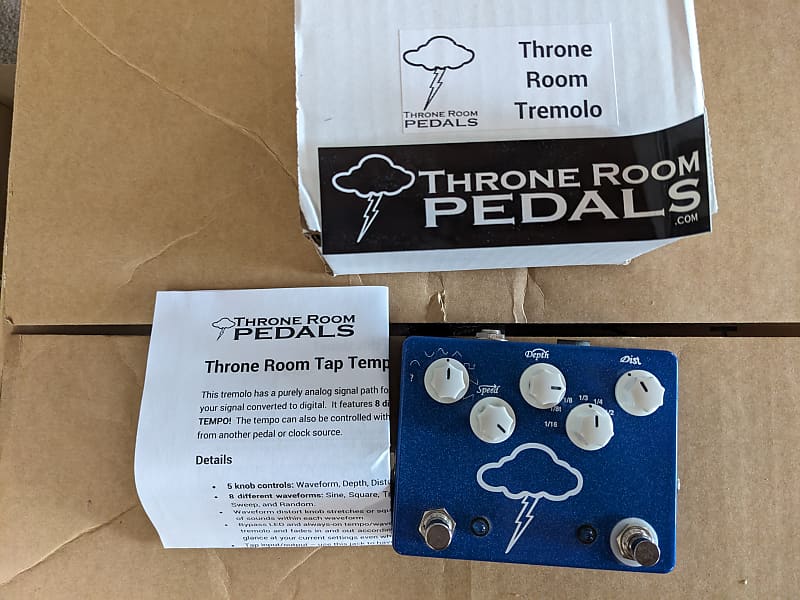 Throne Room Pedals Tremolo Tap Tempo 2010s - Blue | Reverb
