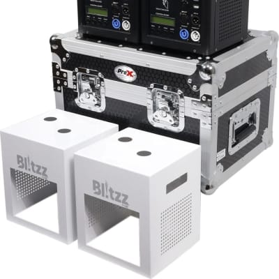 BlitzzFX Set of two Cold Spark Machines with White Covers and | Reverb