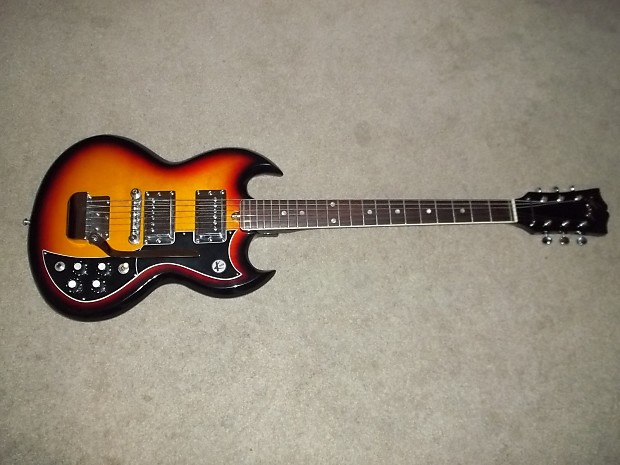 60's-70's Kay SG Style Guitar Sunburst Nice | Reverb