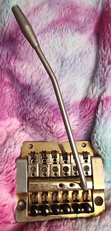 Vintage Kahler Trem Guitar Bridge - Gold over Brass - Guitar | Reverb