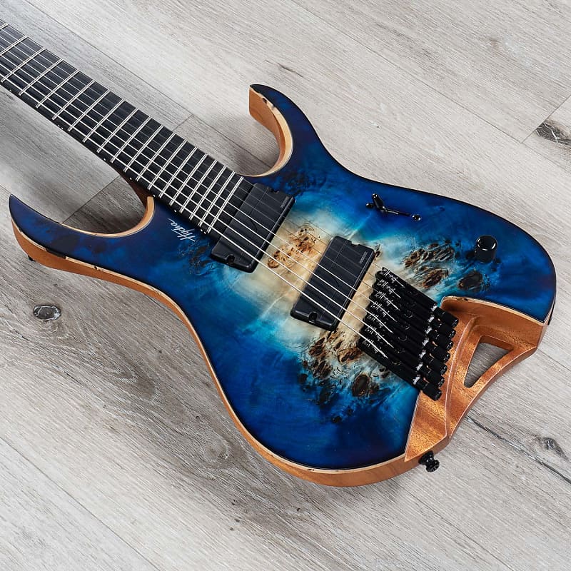 Mayones Hydra Elite 7 VF Multi-Scale 7-String Guitar, Natural | Reverb