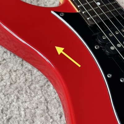 Beautiful Yamaha RGZ121P 1991 - Vivid Red With Hard Shell | Reverb