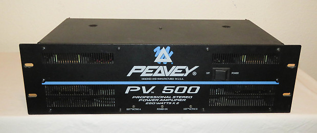 Peavey PV 500 PV500 500-watt Stereo Power Amplifier | Reverb