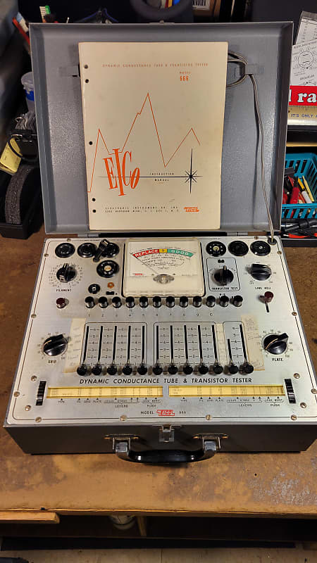 Eico Model 666 Dynamic Conductance Tube & Transistor Tester | Reverb
