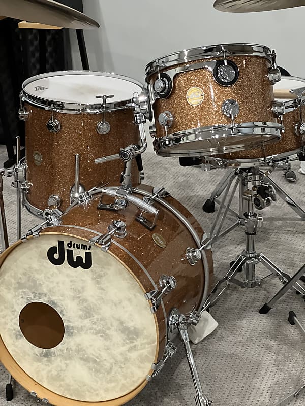 DW Maple Bop Kit 12”,14”,18” plus Snare Drum 2008 - Champagne | Reverb