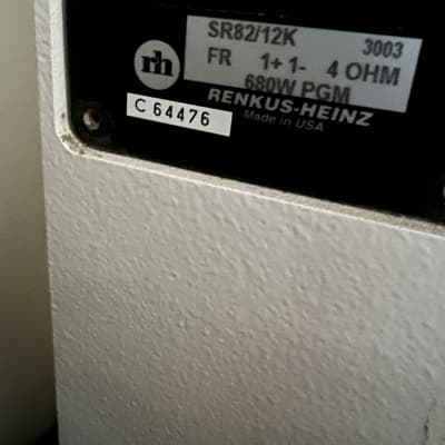 3 Renkus Heinz SR82 Full Range Speakers | Reverb