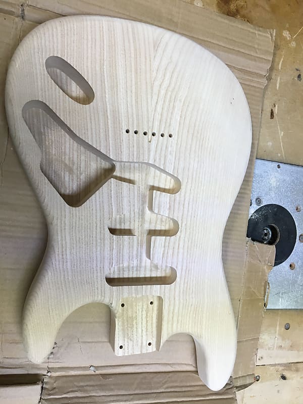Hard tail swamp ash Strat body | Reverb