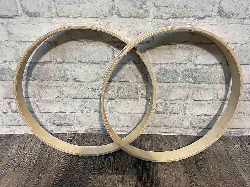 Birch Bass Drum 16” Wooden Hoops Rims Hardware Tension | Reverb UK