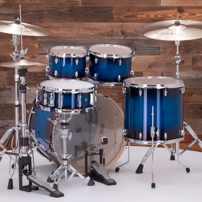 YAMAHA STAGE CUSTOM BIRCH, 5 PIECE DRUM KIT, DEEP BLUE | Reverb