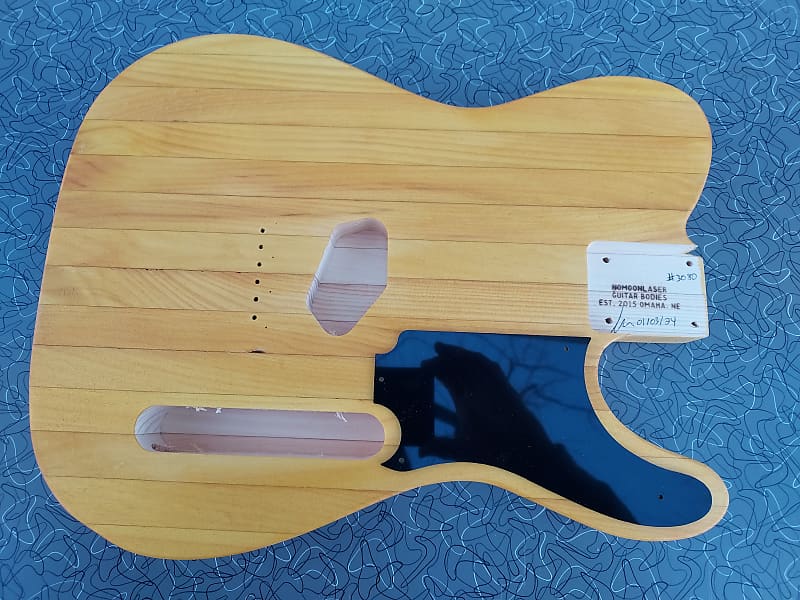 Guitar Body Esquire/Telecaster Style Nitro Finish Pinecaster | Reverb