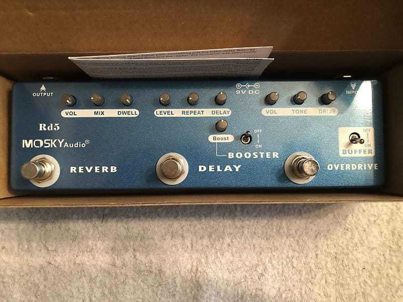 mosky rd5 multi effects pedal blue | Reverb