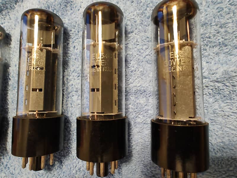 Sovtek EL34G tubes valves matching quad 1990s | Reverb
