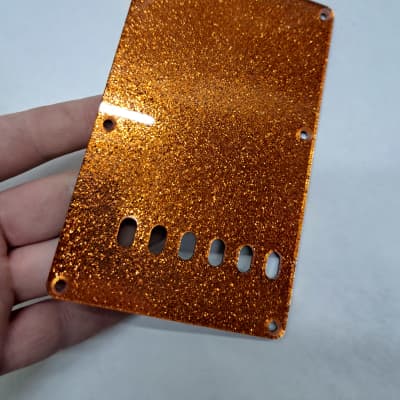 Copper Sparkle Glitter HXS HS pickguard + trem cover set Fits | Reverb