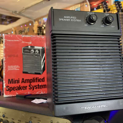 Realistic MPS-5 Mini Amplifier Portable w/ box 1980s? - Black | Reverb