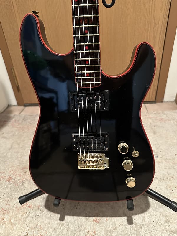 Cort Super Strat Style Guitar 1980s - Black | Reverb