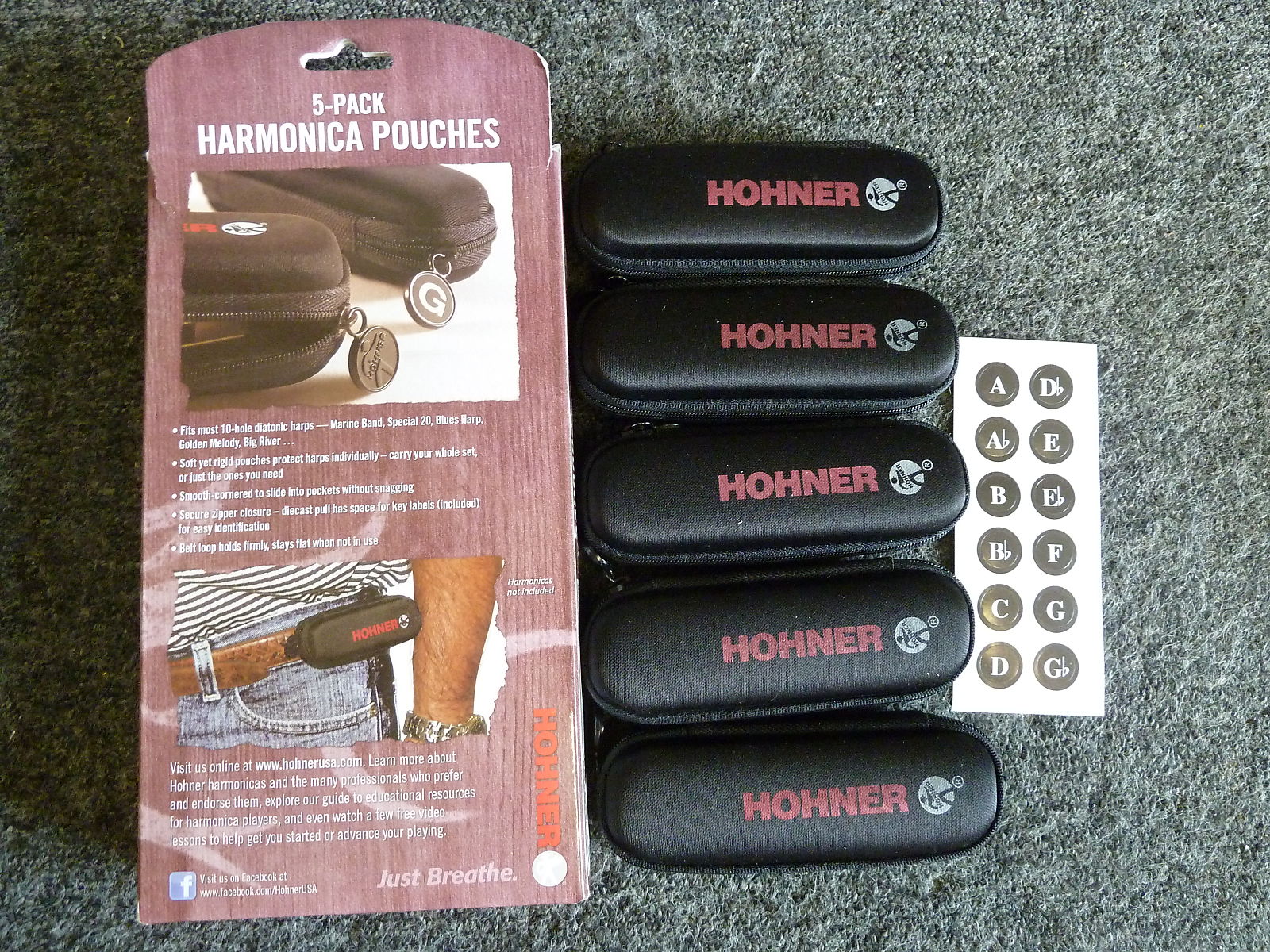 Hohner HPN5 Harmonica Pouch (5-Pack) | Reverb Australia