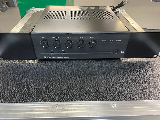 TOA BG-2035 35 Watt Mixer and Power Amplifier w/ MB-1000 rack | Reverb