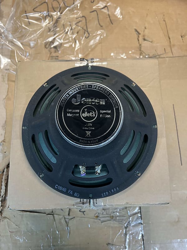 Jensen C10/40 FA 8 Ohm 10" 40W Guitar Loudspeaker- Black | Reverb
