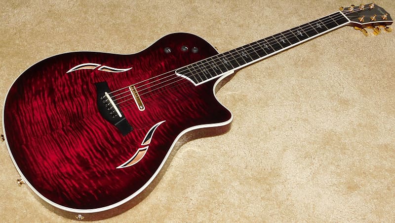 Taylor T5-C1 Custom Electric/Acoustic Guitar*2005*Red | Reverb