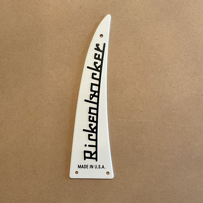 Rickenbacker Truss Rod Cover with Screws, White, for Guitar | Reverb