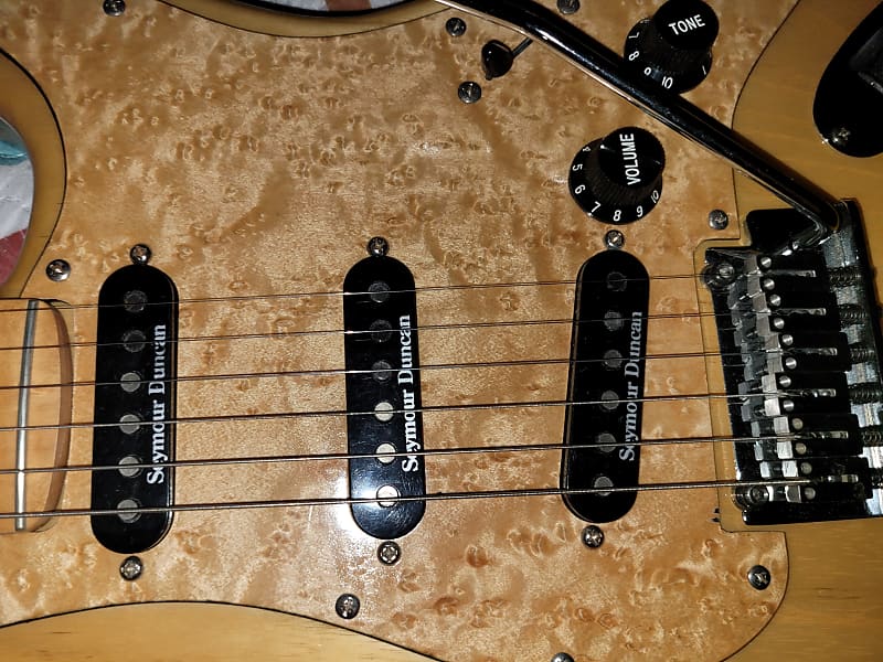 Fender Lite ash stratocaster loaded pickguard- Birdseye maple | Reverb