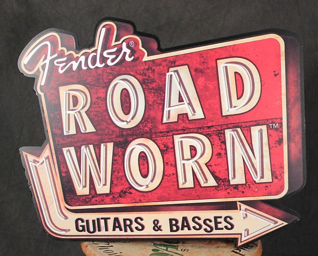 Fender Road Worn Sign | Reverb
