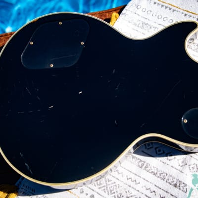 Classic 1989 Burny RLC-65 - 60's Style Les Paul Custom "Black | Reverb