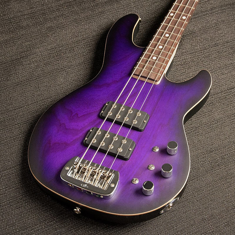 G&L L-2000 Bass Purple Burst Frost active bass w/G&L gig | Reverb UK