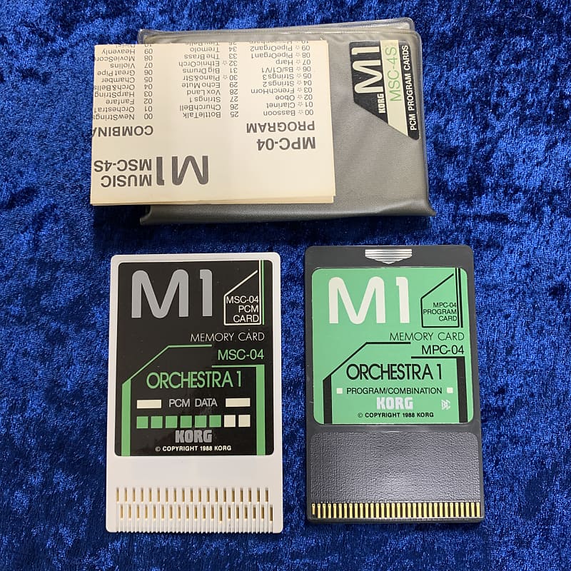 Korg M1 MPC-04 MSC-04 1988 Memory Card Made in Japan | Reverb