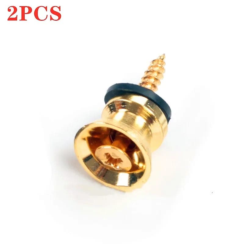 Fender style gold strap button 2 pack + Free shipping | Reverb