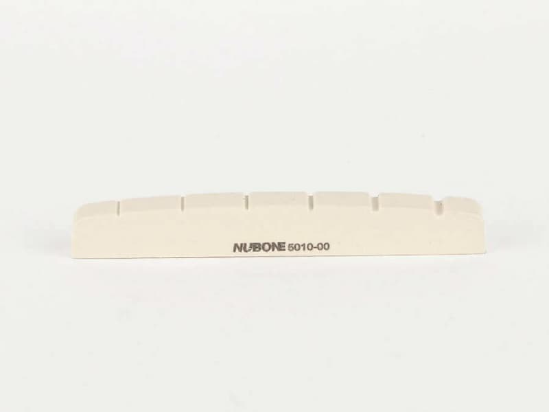 Graph tech NuBone Fender style flat slotted guitar nut | Reverb